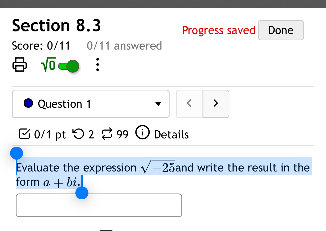 Solved Section 8 3progress Savedscore 0 11 0 11