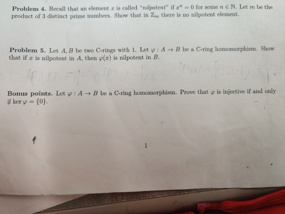 Solved Problem 4. Recall that an element w is called | Chegg.com