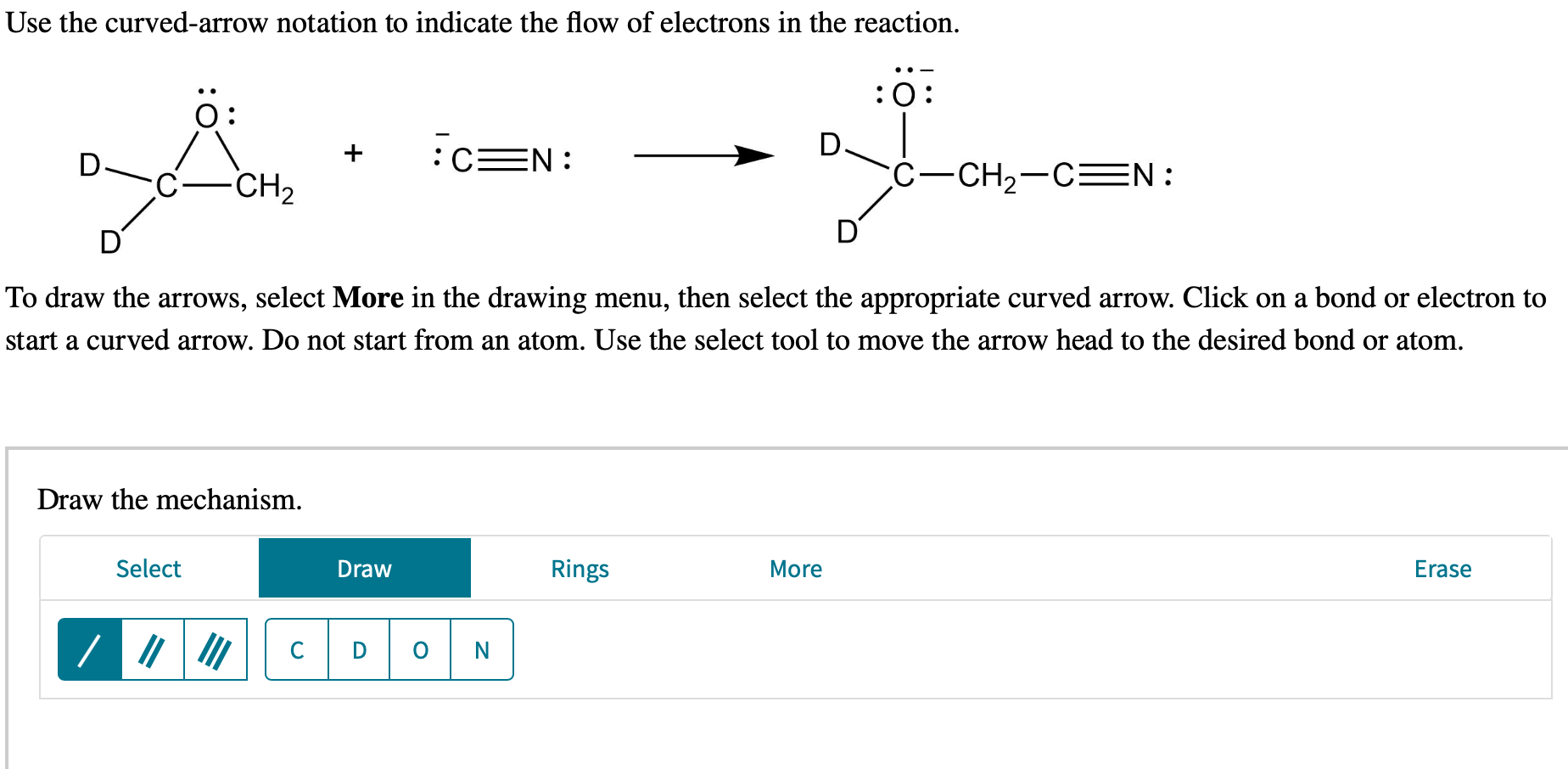 Solved Use the curved-arrow notation to indicate the flow of | Chegg.com