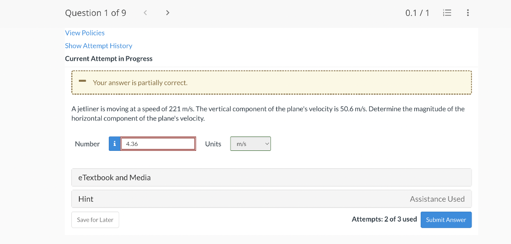 Solved how Attempt History Turrent Attempt in Progress Your | Chegg.com