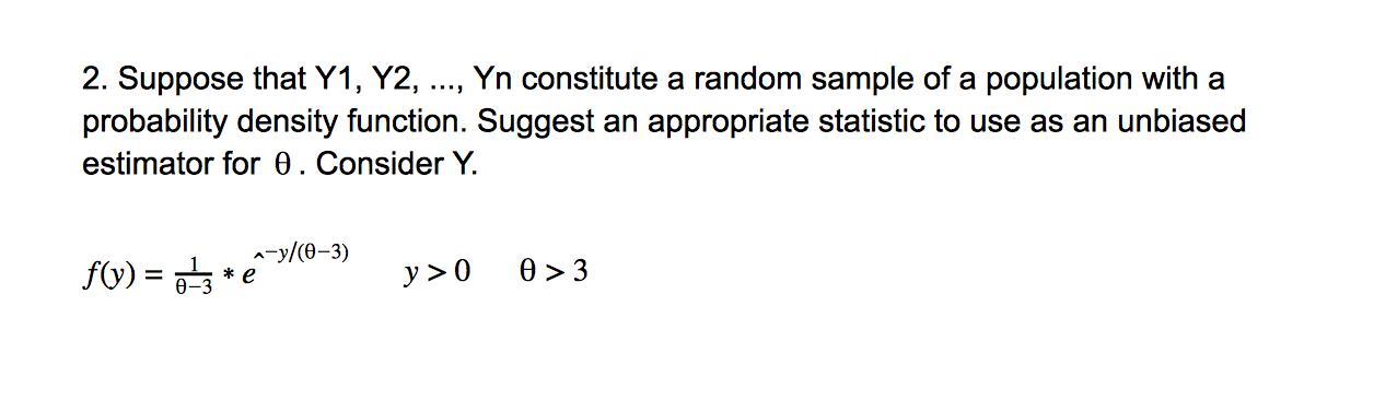 Solved Suppose that Y1, Y2, ..., Yn constitute a random | Chegg.com