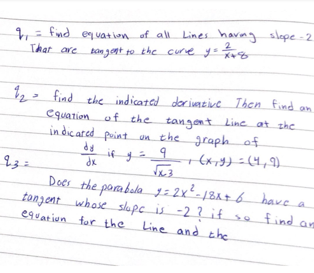 Solved Find equations of all lines having slope that are | Chegg.com