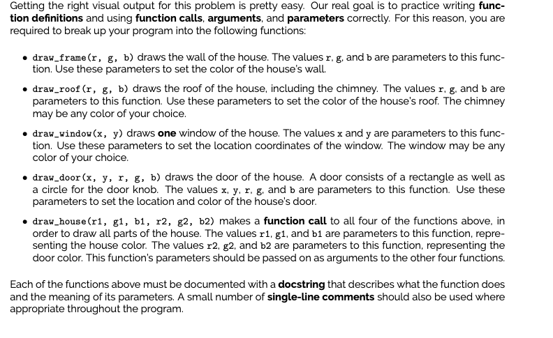 Solved For this problem, you'll write a program to draw a | Chegg.com