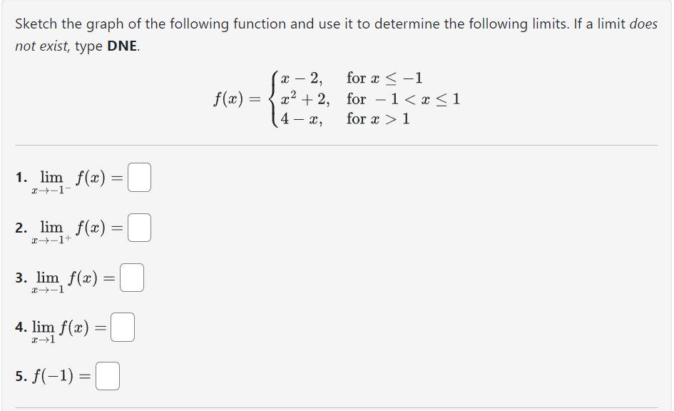 Solved Sketch the graph of the following function and use it | Chegg.com