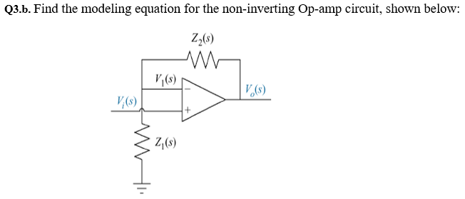 Solved Q3.b. Find the modeling equation for the | Chegg.com