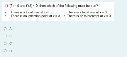 Solved If f '(3) = 0 and f'(3)