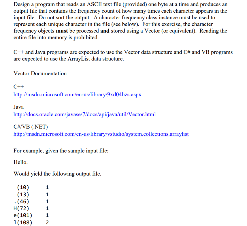Solved Please Answer as a vector NOT an array in C# | Chegg.com