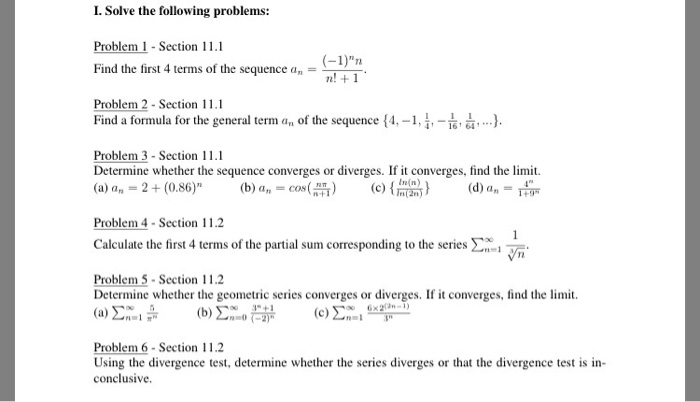 Solved Find the first 4 terms of the sequence a_n =(-1)^n | Chegg.com