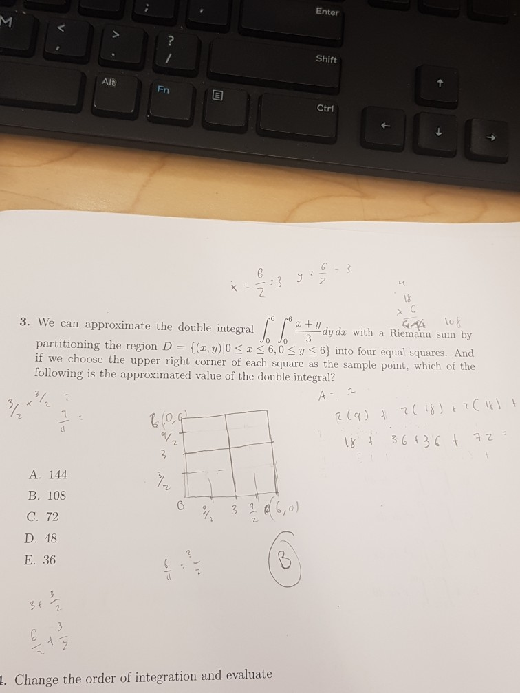 Solved Enter Shift Ctrl 3. We can approximate the double | Chegg.com