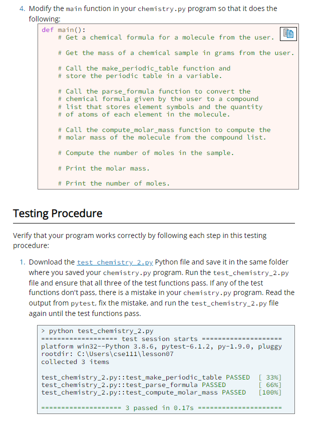 [Solved]: Do the following: 1. Change the compound list th