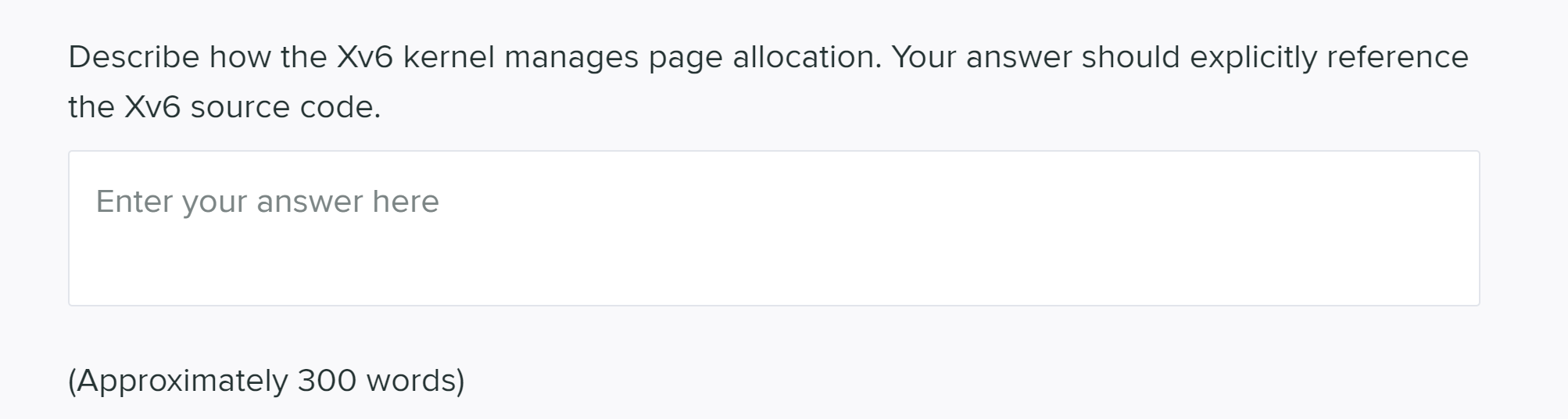 Solved Describe how the Xv6 kernel manages page allocation. | Chegg.com