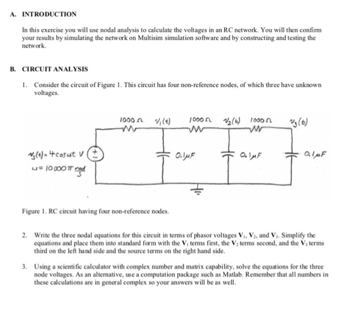Solved A. INTRODUCTION In this exercise you will use nodal | Chegg.com