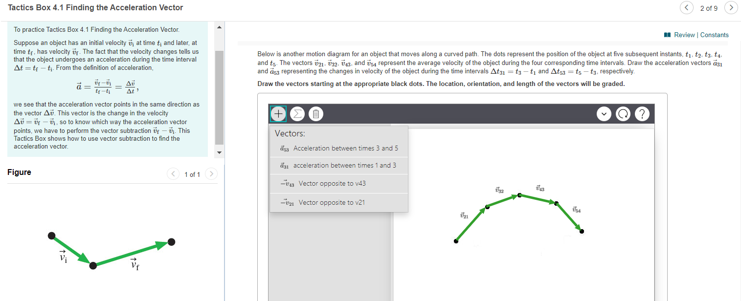 Solved Tactics Box 4.1 Finding the Acceleration Vector 2 of | Chegg.com