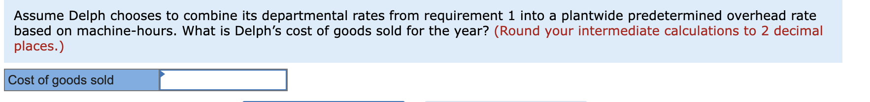 Solved Exercise 2-15 (Algo) Plantwide and Departmental | Chegg.com