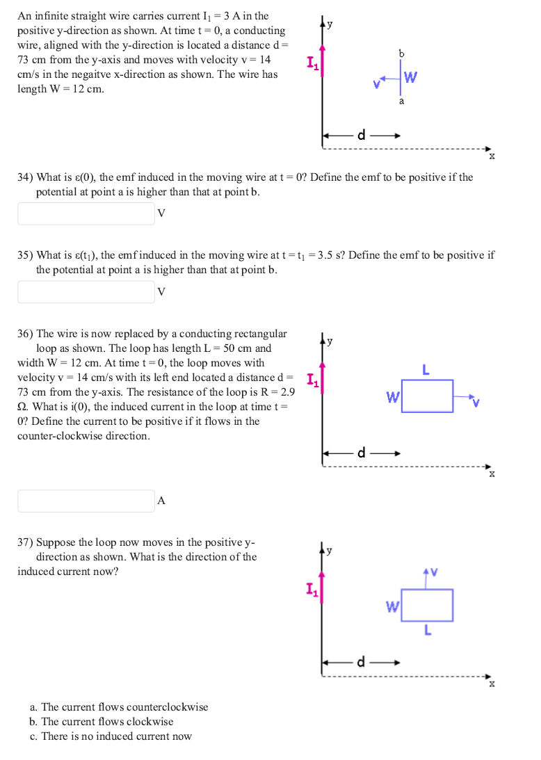 Solved An infinite straight wire carries current I1=3 A in | Chegg.com