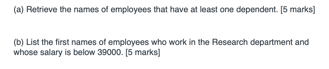 Solved Specify the following queries on the COMPANY | Chegg.com