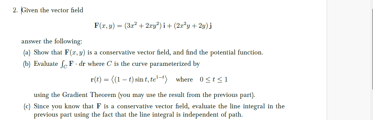 Solved Given the vector | Chegg.com