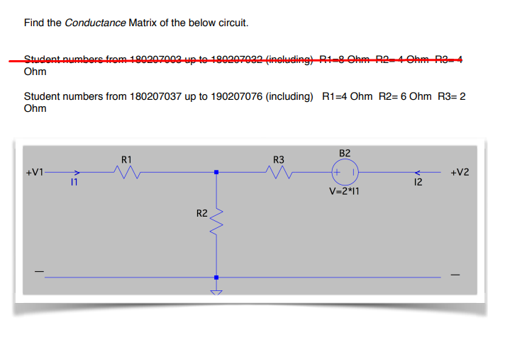 Solved Find the Conductance Matrix of the below circuit. | Chegg.com