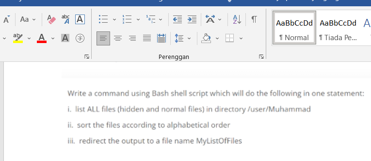 Solved À abc Aa v А, А 三、 €Ä AL AaBbCcDd AaBbCcDd A y aty AA | Chegg.com