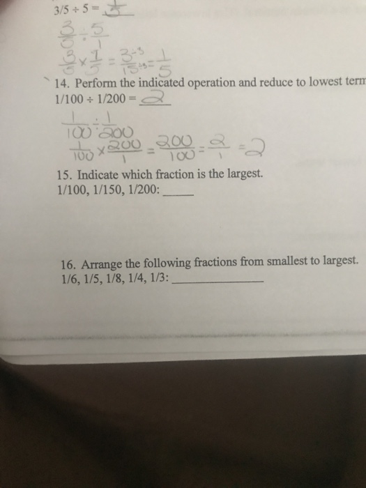 Solved perform the indicated operation and reduce to lowest | Chegg.com