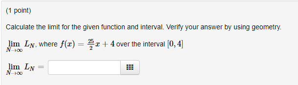 Solved (1 point) We want to find the area of a region S | Chegg.com