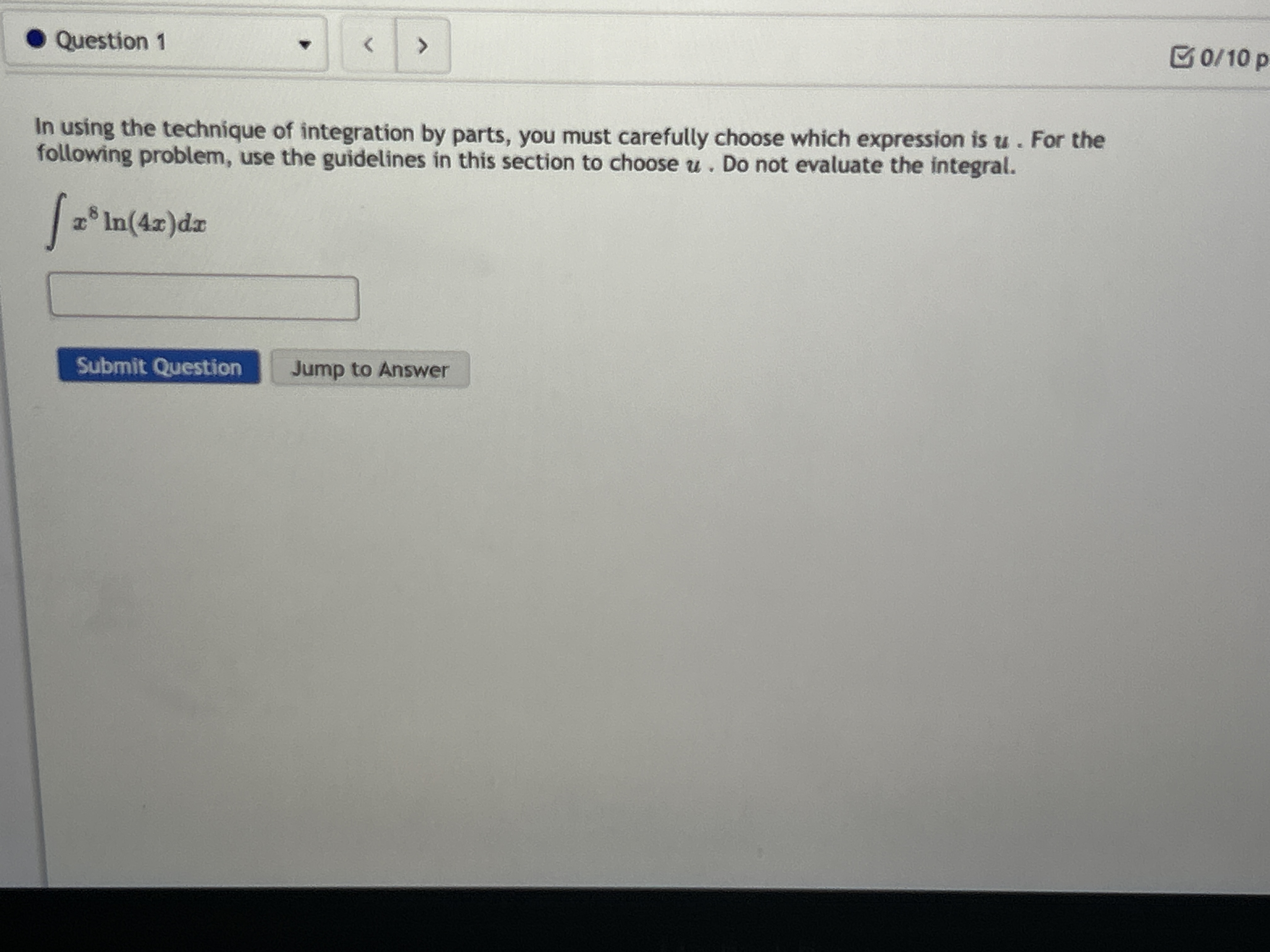 Solved In using the technique of integration by parts, you | Chegg.com