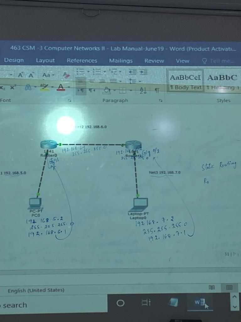 Solved subject : computer network Execute the following | Chegg.com