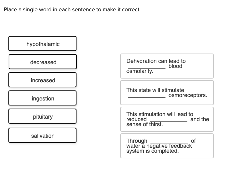 Solved Place a single word in each sentence to make it | Chegg.com