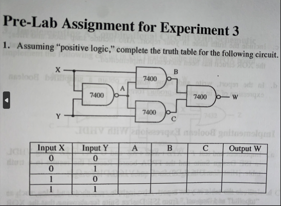 Solved Pre-Lab Assignment for Experiment 3 1. Assuming | Chegg.com
