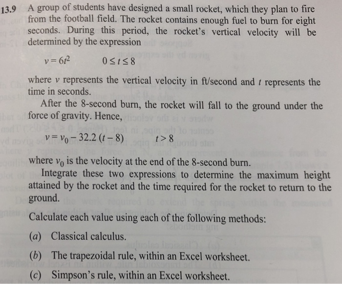 Solved B) The trapezoidal rule, within an Excel worksheet. I | Chegg.com