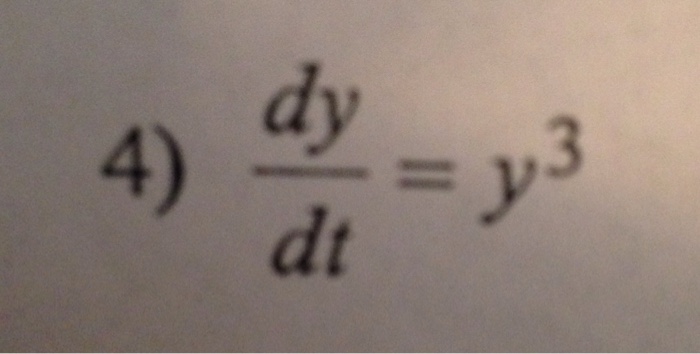 Solved Solve the following differential equation dy/dt = | Chegg.com