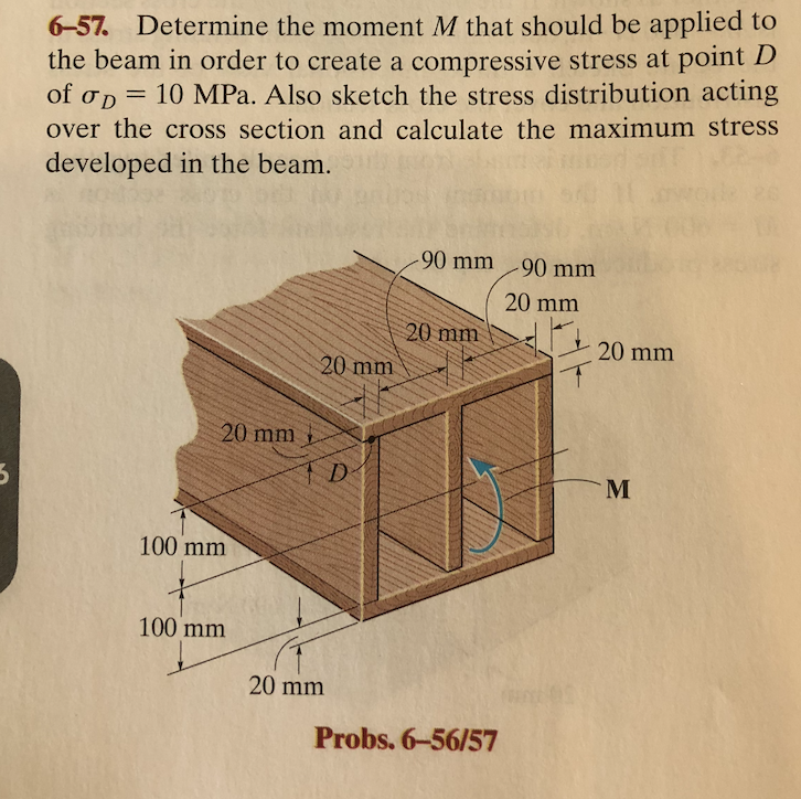 Solved 6-57. Determine the moment M that should be applied | Chegg.com