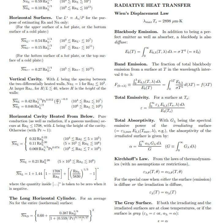 Solved Heat transfer Solve all please. combined. use the | Chegg.com