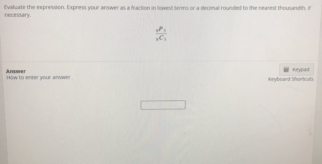 Solved Evaluate the expression. Express your answer as a | Chegg.com