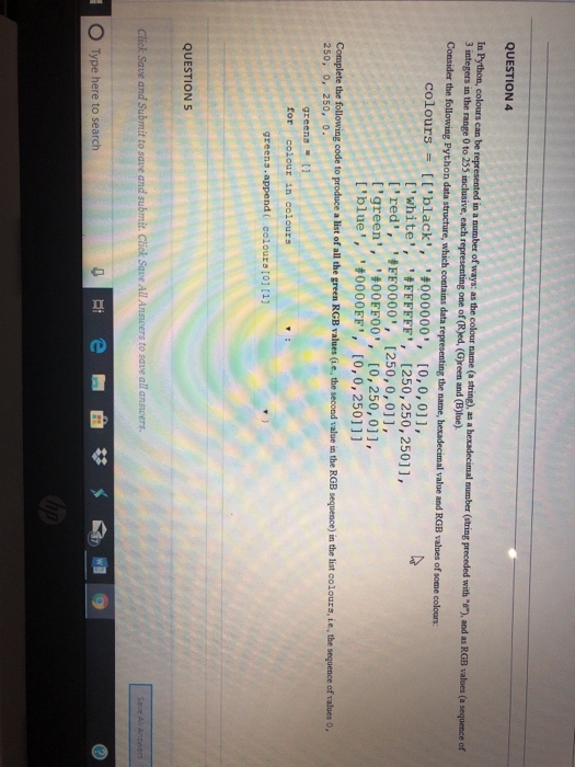 Solved QUESTION 4 3 integers in the range 0 to 255 Consider | Chegg.com