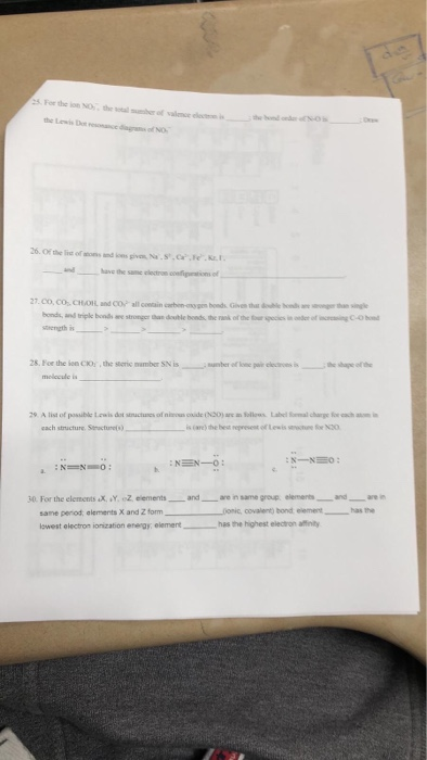 Solved Multiple Choice: 3 points each 1. The "n" value of | Chegg.com