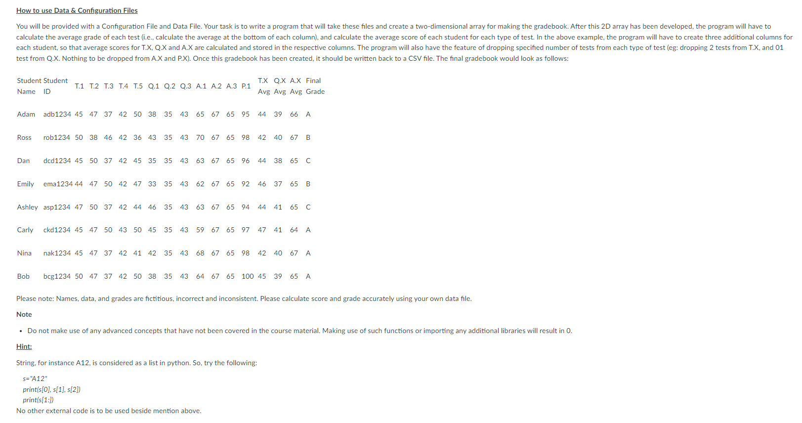 Purpose This purpose of this program is to: 1. Get | Chegg.com