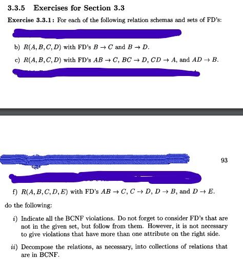 Solved 3.3.5 Exercises for Section 3.3 Exercise 3.3.1: For | Chegg.com