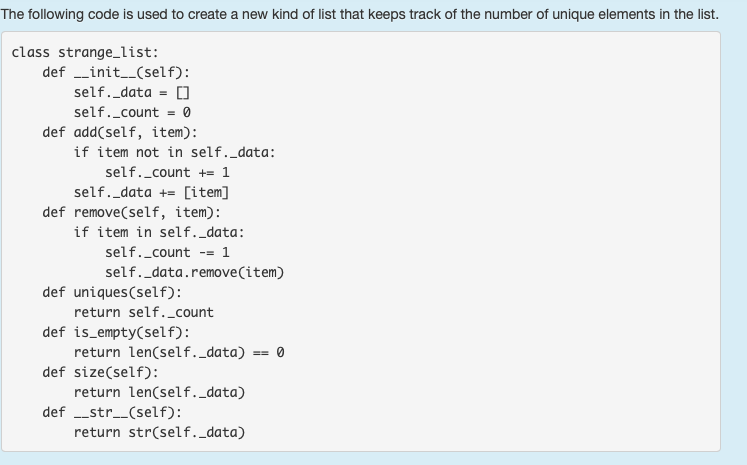 Solved Submit a docstring that contains a doctest | Chegg.com