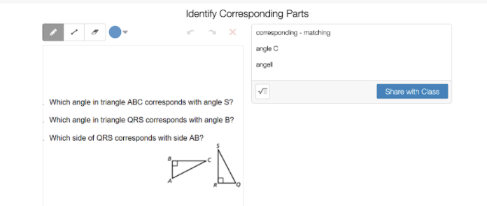 Solved Identify Corresponding Parts corresponding - matching | Chegg.com