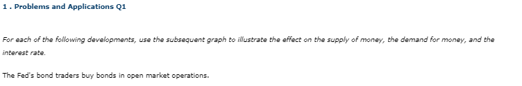 Solved 1. Problems and Applications Q1 For each of the | Chegg.com