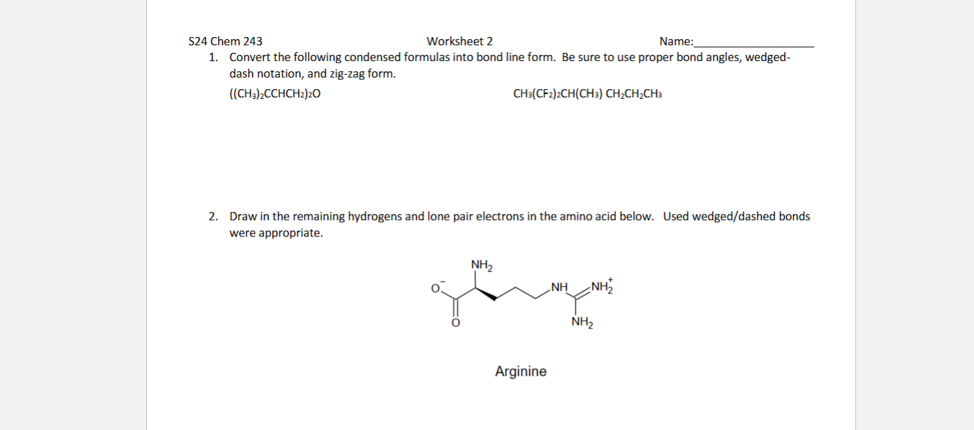 Solved Convert the following condensed formulas into bond | Chegg.com