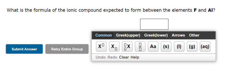 Solved What is the formula of the ionic compound expected to | Chegg.com