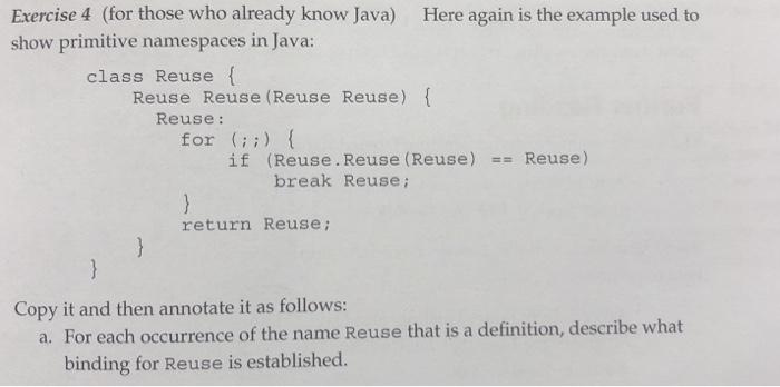 Solved Exercise 4 (for those who already know Java) show | Chegg.com