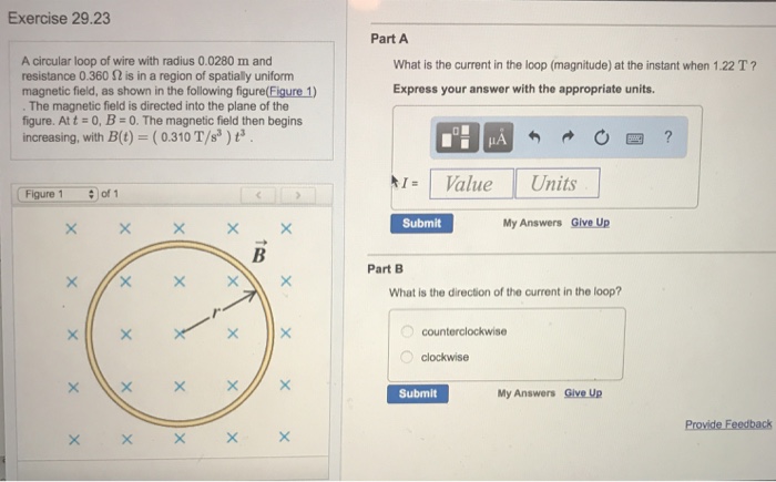 Solved A circular loop of wire with radius 0.0280 m and | Chegg.com
