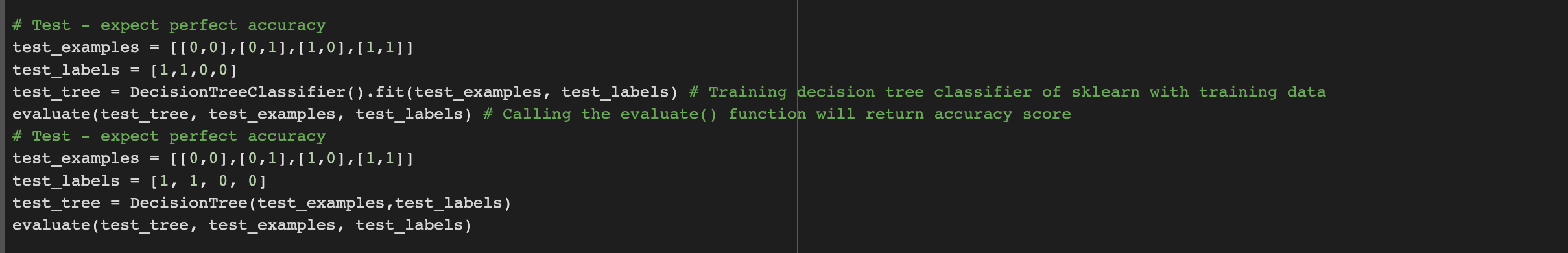 Solved (4) (10 points) Code a function evaluate() that takes | Chegg.com