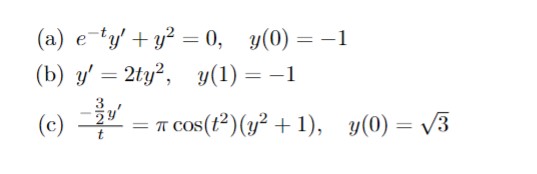 Solved Solve the given ODE/IVP. It may be the case that only | Chegg.com