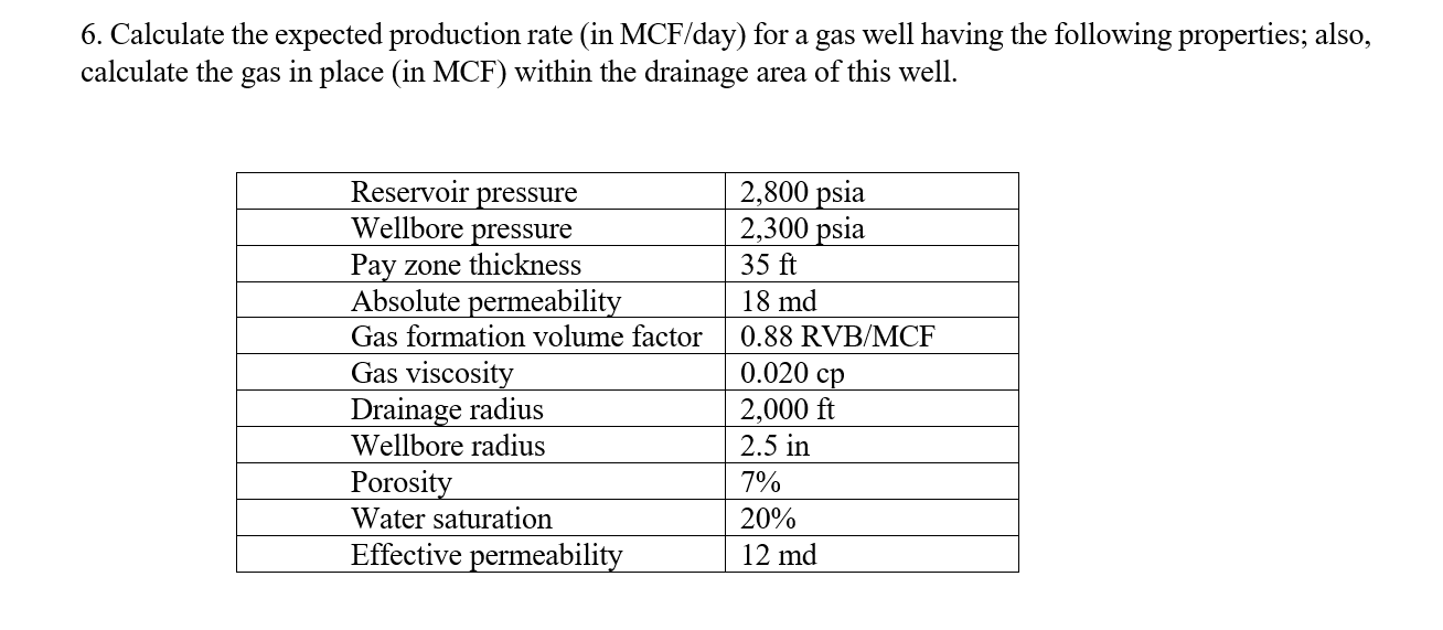 6. Calculate the expected production rate (in | Chegg.com