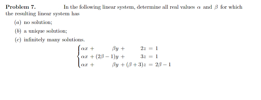 Solved This homework problem is for my linear algebra class. | Chegg.com