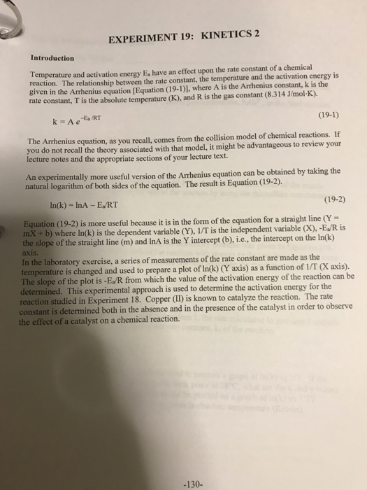 Solved Kineties 2 Prelaboratory Assignment Name and Drawer | Chegg.com